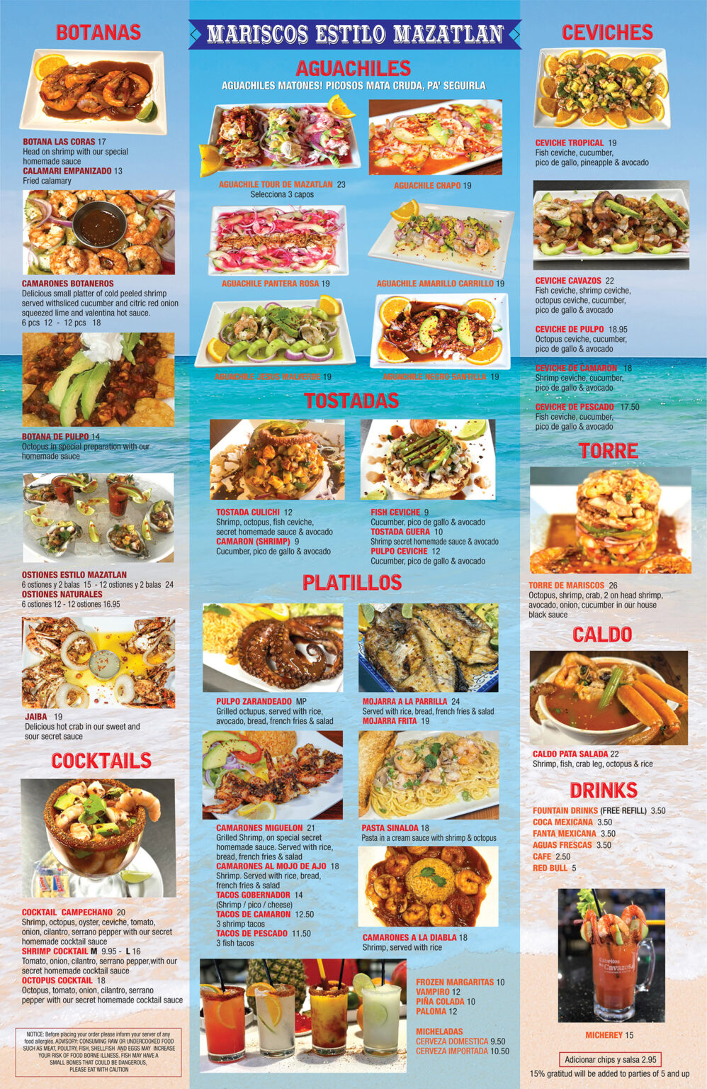 Menu - Cabritos Los Cavazos